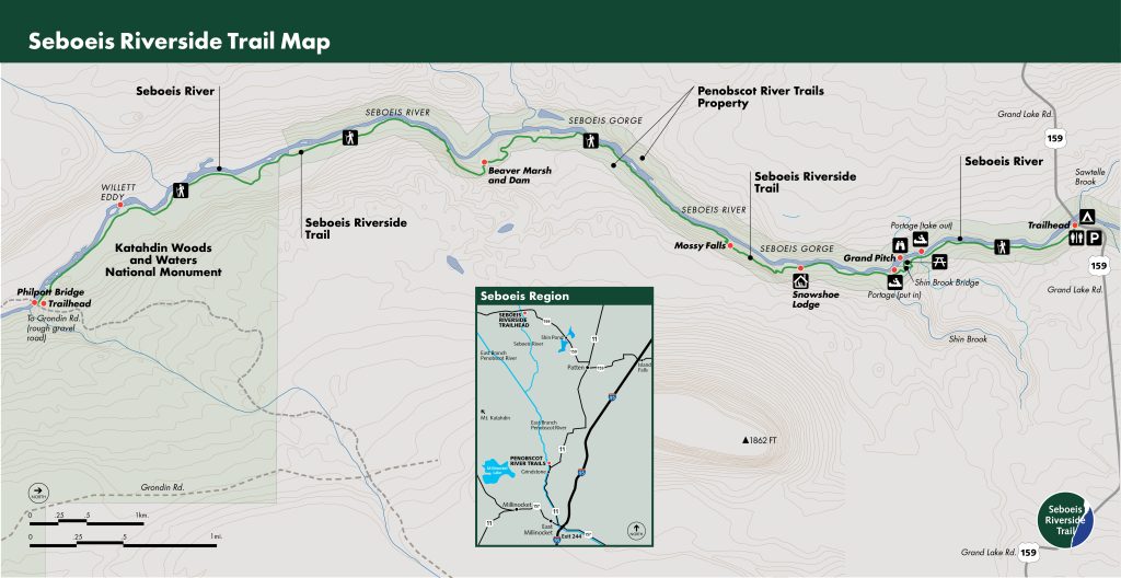 Seboeis Riverside Trail – Penobscot River Trails, Grindstone, Maine